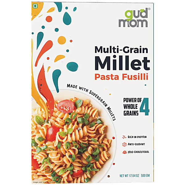 Buy Gudmom Multi Grain Millet Pasta - Fusilli Online at Best Price of ...