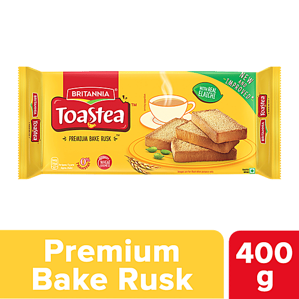 Buy Britannia Toastea Premium Bake Rusk - With Wheat Online at Best ...