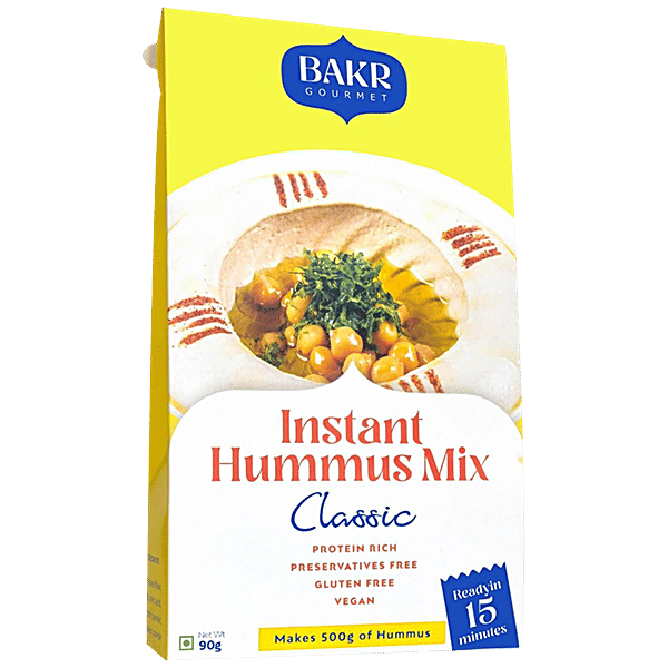 Buy BAKR GOURMET Instant Hummus Mix 3 in1 - Classic, Ready In 15 ...
