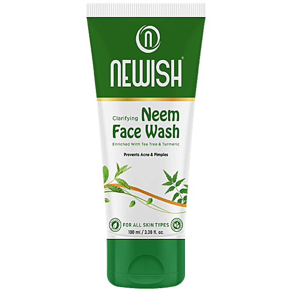 Buy Newish Clarifying Neem Face Wash - With Tea Tree & Turmeric Online ...