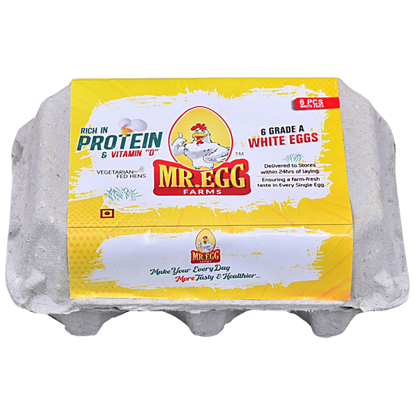 Buy Mr.EGG White Eggs Online at Best Price of Rs 85 - bigbasket