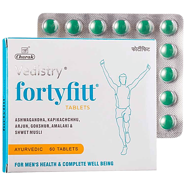 Buy Vedistry Fortyfitt Tablets - For Men's Health & Complete Wellbeing ...