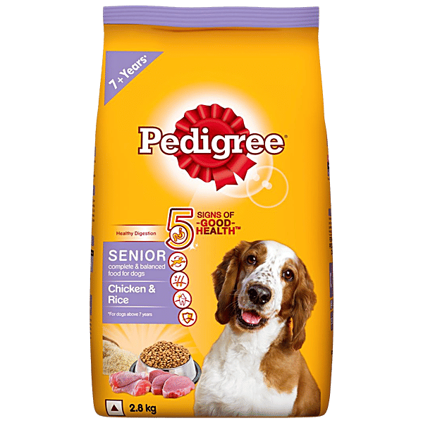 Buy Pedigree Senior Dry Dog Food - Chicken & Rice, 7+ Years Online at ...