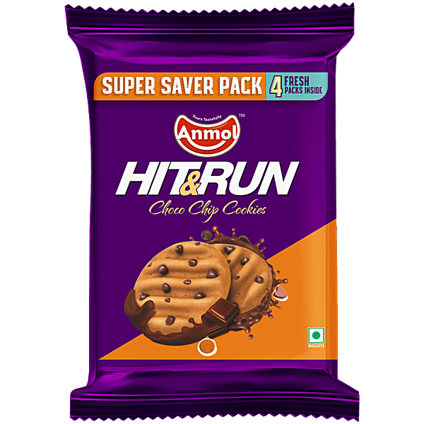 Buy Anmol Hit & Run Choco Chip Cookies Online at Best Price of Rs 70 ...