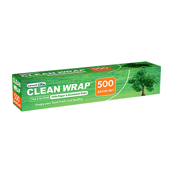 Buy Cleanwrap Aluminium + Paper Foil - 28.8 m, Food Grade, Freeze ...