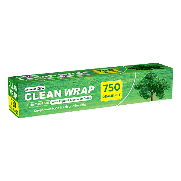 Buy Cleanwrap Aluminium + Paper Foil - 43.3 m, Food Grade, Freeze ...