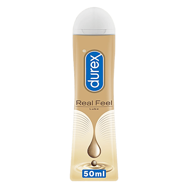 Buy Durex Real Feel Lubricant - Long-Lasting, Silicone Lube Online at ...