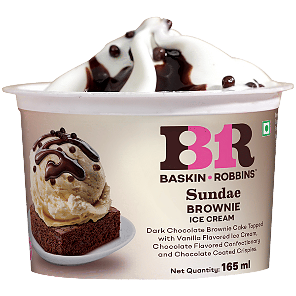 Buy Baskin Robbins Brownie Sundae Ice Cream Online at Best Price of Rs ...
