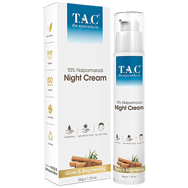 Buy TAC - The Ayurveda Co. 10% Nalpamaradi Night Cream Online at Best ...