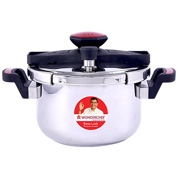 Buy Wonderchef Easy Lock Pressure Cooker - Non-Stick, Induction Friendly Online at Best Price of ...