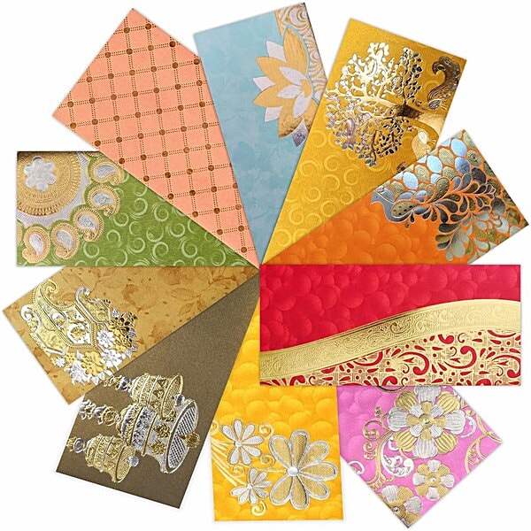 Buy CS Shagun Lifafa/ Envelope/ Gift Money Envelope - Assorted Online ...