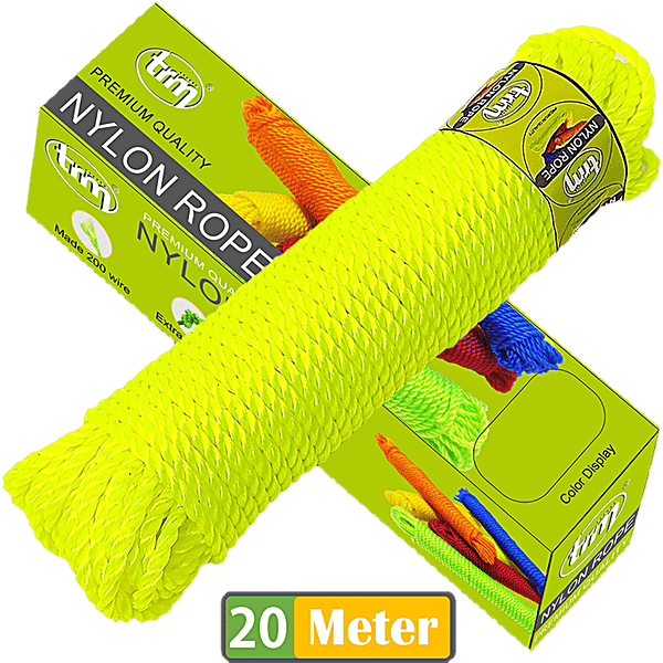 Buy Trm Nylon Rope - 20 m, Light Green, Premium Quality Online at Best ...