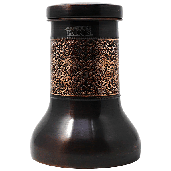 Buy Mr. Copper King Antique Engraved Pure Copper Water Jar/Lily Pot ...