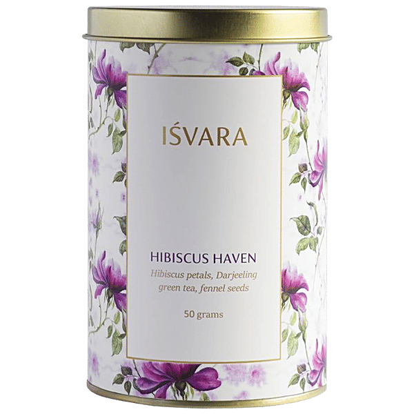 Buy Isvara Hibiscus Haven Darjeeling Green Tea - With Fennel Seeds ...