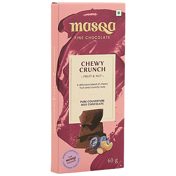 Buy Masqa Chewy Crunch Chocolate - Fruit & Nut Online at Best Price of ...