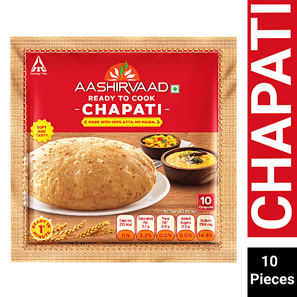 Buy Aashirvaad Ready To Cook Chapati Online at Best Price of Rs 55 ...