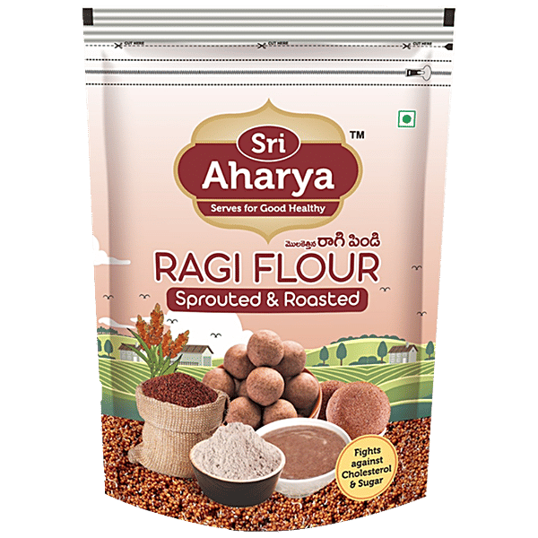 Buy Sri Aharya Ragi Flour - Sprouted & Roasted Online at Best Price of ...