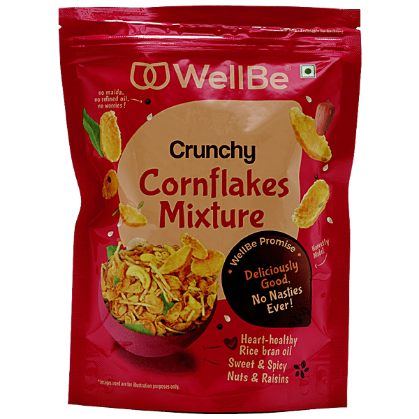 Buy WellBe Crunchy Cornflakes Mixture Online at Best Price of Rs 59.5 ...