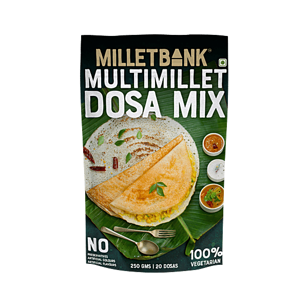 Buy Millet Bank Multi Millet Dosa Mix Online at Best Price of Rs 85.5 ...
