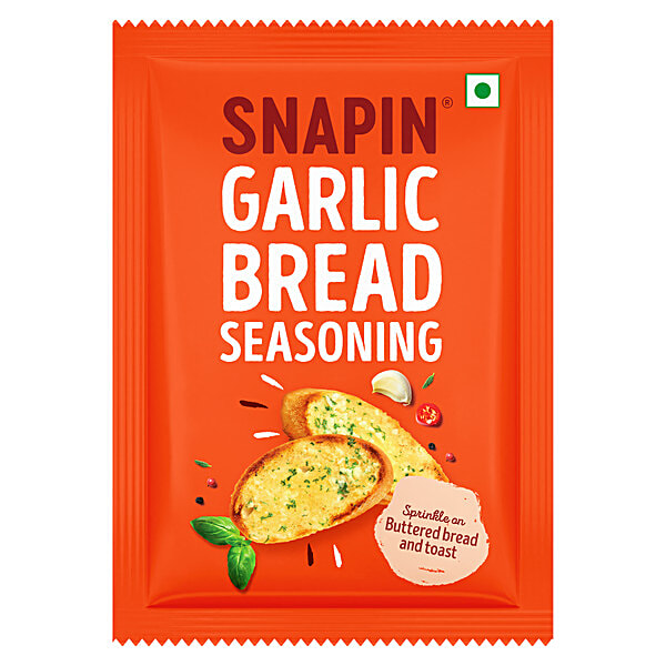 Buy SNAPIN Garlic Bread Seasoning - With Herbs & Chilli, Sprinkle On ...