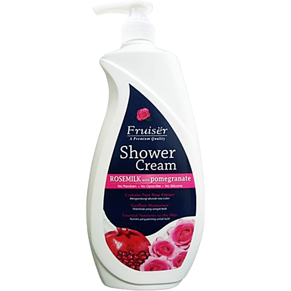 Buy FRUISER Shower Cream Rose Milk With Pomegranate Online at Best ...