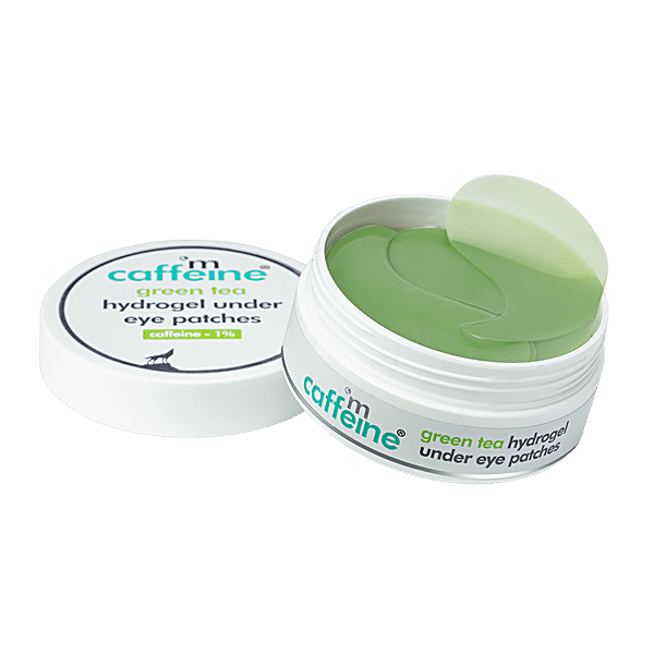 Buy mCaffeine Green Tea Hydrogel Under Eye Patches - With 1% Caffeine ...