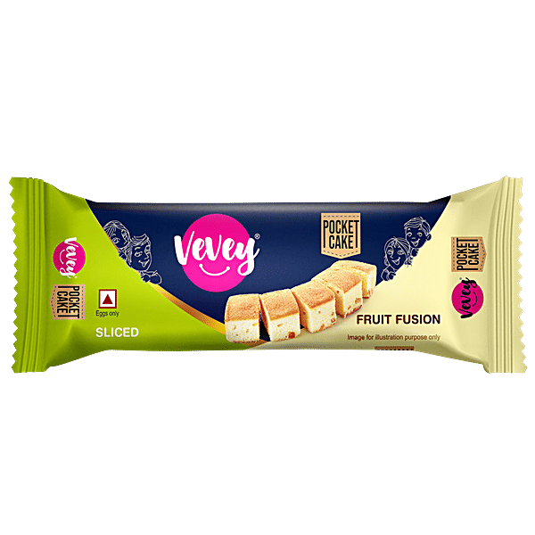 Buy VEVEY Fruit Fusion Sliced Pocket Cake Online at Best Price of Rs 10 ...