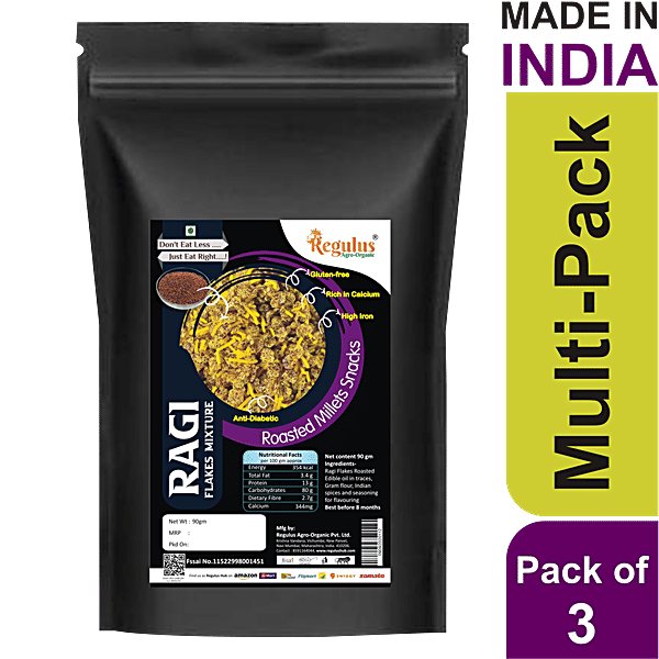 Buy Regulus Ragi Flakes Mixture - Roasted Millets Snacks Online at Best ...