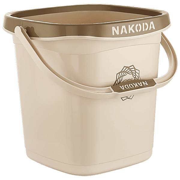 Buy Nakoda Nexon Square Designer Bathroom Bucket - Cream Online at Best ...