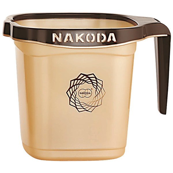 Buy Nakoda Nexon Square Designer Bathroom Mug - 1000 Orange Online at ...