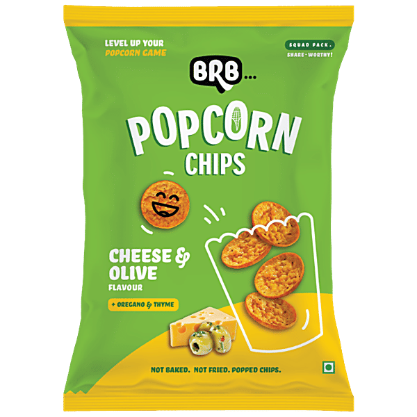 Buy BRB Popcorn Chips - Cheese & Olive Flavour Online at Best Price of ...