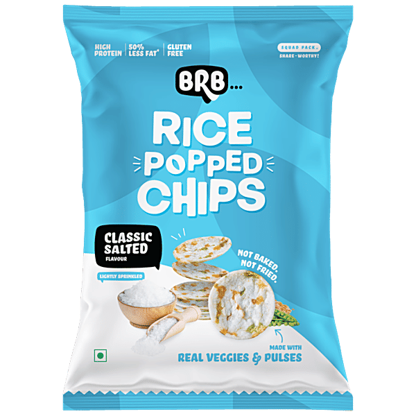 Buy BRB Rice Popped Chips - Classic Salted Flavour Online at Best Price ...