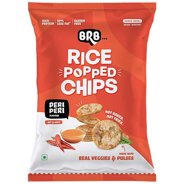 Buy BRB Rice Popped Chips - Peri Peri Flavour Online at Best Price of ...