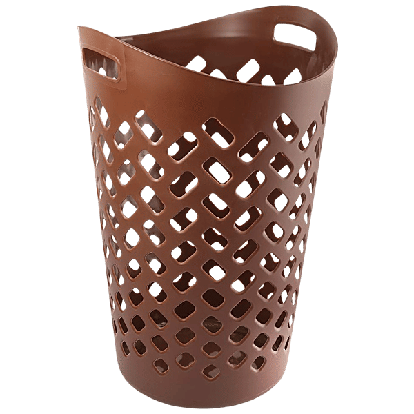 Buy Cello Flexi Plastic Laundry Basket - Brown Online at Best Price of ...