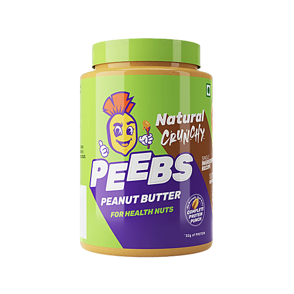 Buy Peebs Natural Peanut Butter - Crunchy Online at Best Price of Rs ...