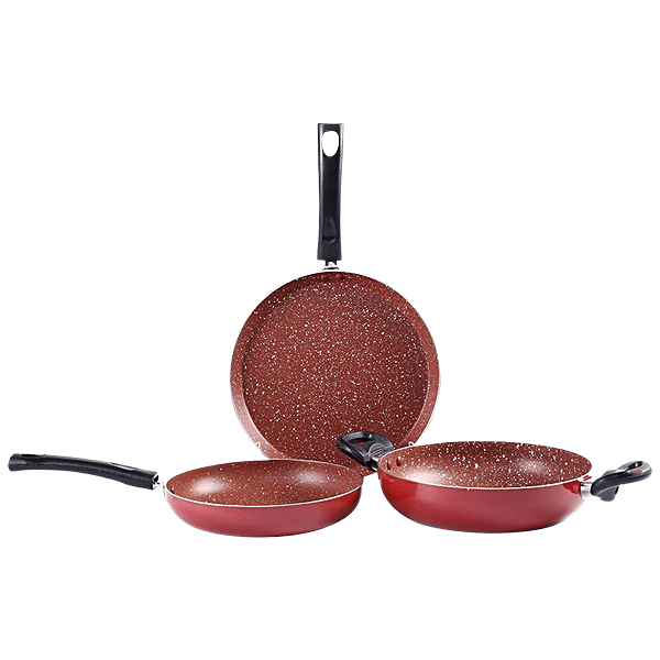 Buy Wonderchef Tivoli Cookware Set - Red Online at Best Price of Rs ...
