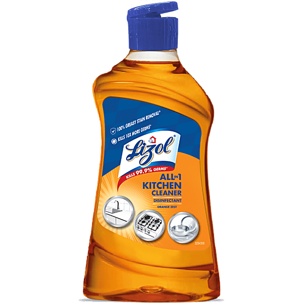 Buy Lizol All In 1 Disinfectant Kitchen Cleaner - Orange Zest Online at ...