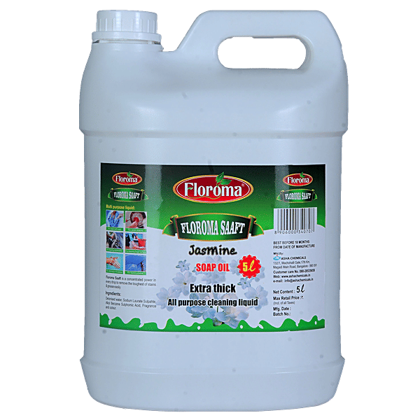 Buy Floroma Saaft Multipurpose Soap Oil Jasmine All Purpose Cleaning ...