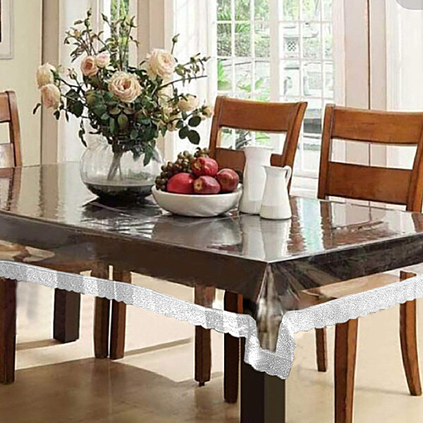 Buy JBG Home Store Transparent Dining Table Cover - 6 Seater, With ...