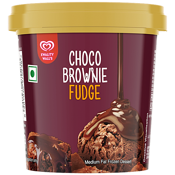 Buy Kwality Wall's Choco Brownie Fudge Frozen Dessert Online at Best ...