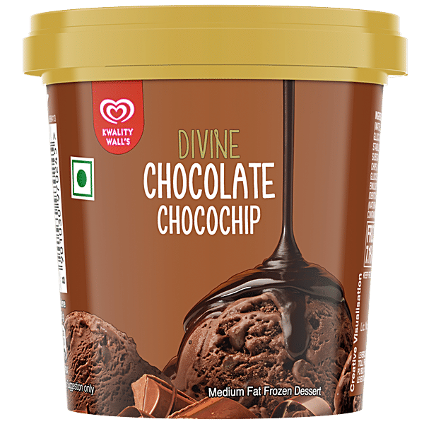 Buy Kwality Wall's Divine Chocolate Chocochip Frozen Dessert Online at ...