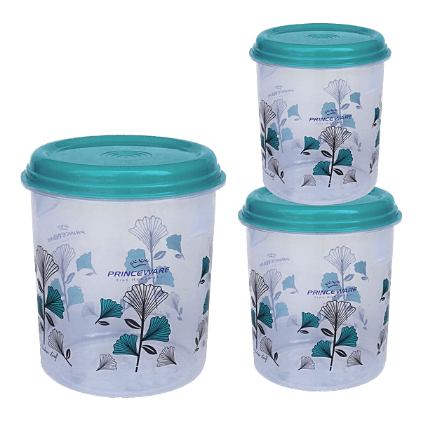 Buy Princeware Classic Tall Atta/Dal/Rice Container Set - Blue Online ...
