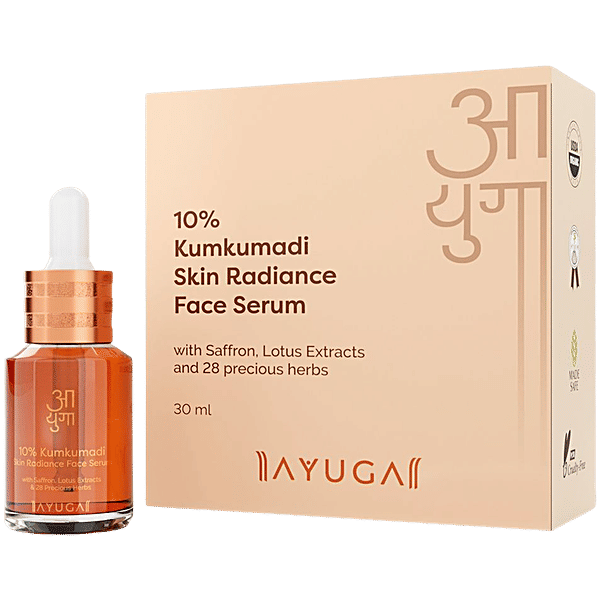 Buy Ayuga 10% Kumkumadi Skin Radiance Face Serum With Saffron & Lotus ...