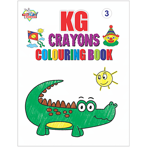 Buy Junior Diamond KG Crayons Colouring Book - 03, For Kids, 16 Pages ...