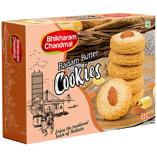 Buy Bhikharam Chandmal Badam Butter Cookies Online at Best Price of Rs ...