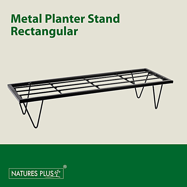 Buy NATURES PLUS Metal Planter Stand Rectangular Online at Best Price ...