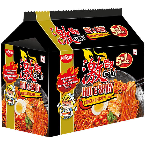 Buy Nissin Geki Hot & Spicy Instant Noodles Korean Chicken Flavour ...