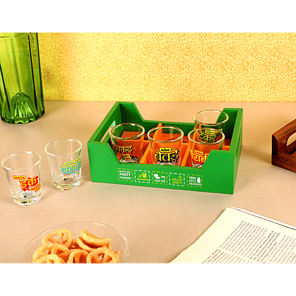 Buy Ek Do Dhai Killer Shot Tray With Glass Online at Best Price of Rs ...
