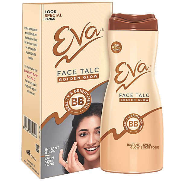 Buy Eva Golden Glow Face Talc - For Instant Glow & Even Skin Tone ...