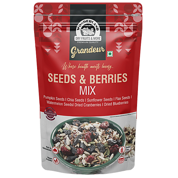 Buy Wonderland Foods Seeds & Berries Mix With Seeds Of Pumpkin, Chia ...